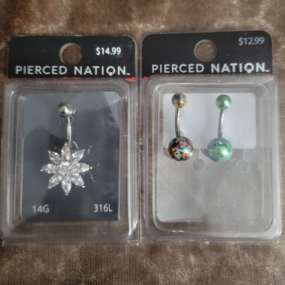 Hot Topic | Jewelry | Hot Topic 4 Gauge Belly Button Rings | Poshmark